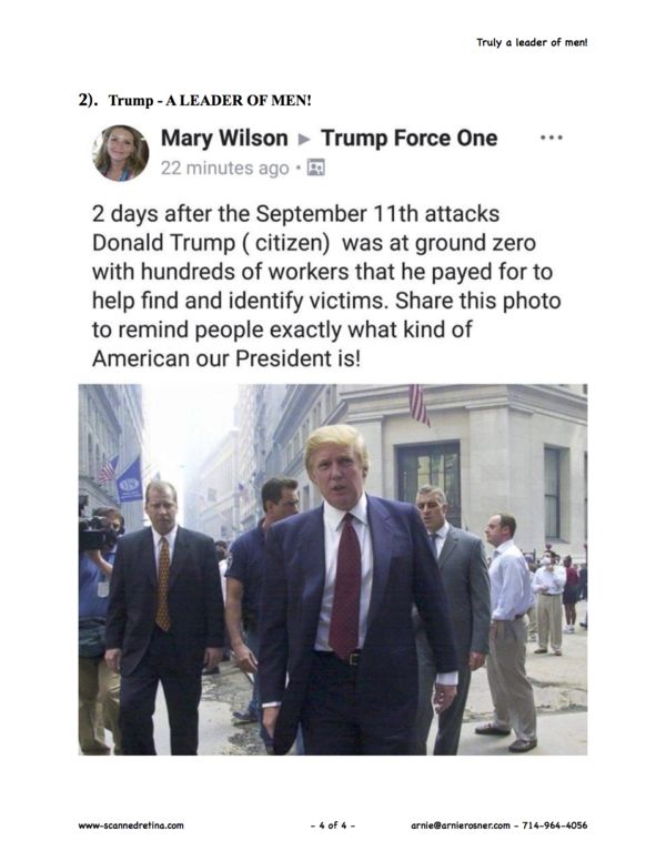 Donald Trump, a true leader: President Trump - A Leader of Men...