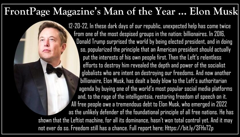 Elon Musk 'MAN OF THE YEAR' FrontPage Magazine: Elon Musk 'MAN OF THE ...