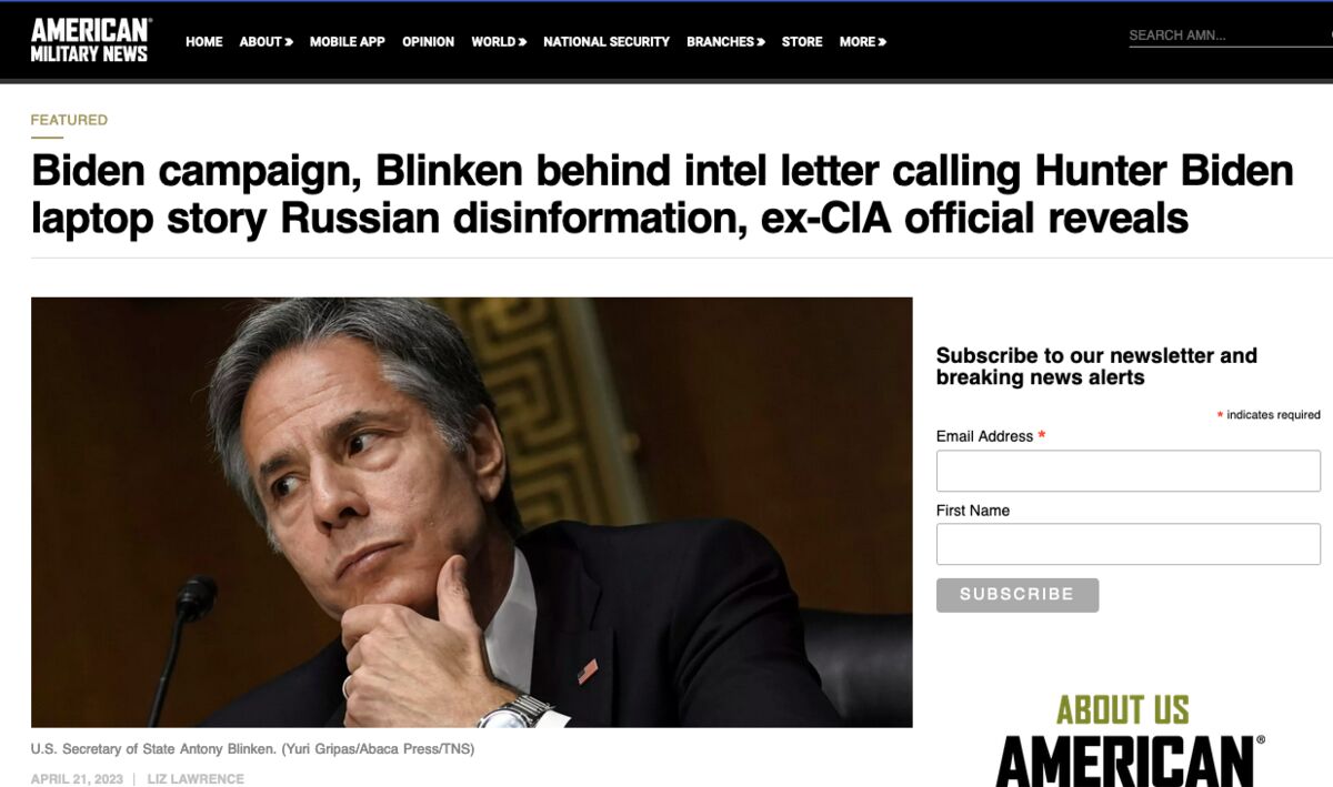 Ex-CIA Mike Morell reveals, Blinken behind 'Intel officials Russia ...