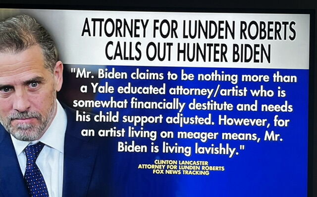 Deadbeat lowlife Hunter: Well now maybe we may get some justice but I ...
