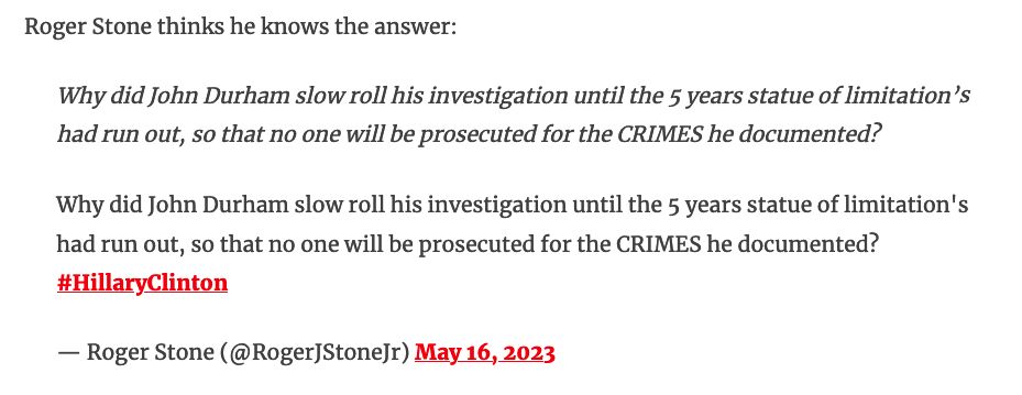 Was This Why The Durham Report Took So Long To Be Released? https ...