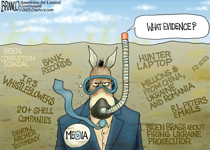 Dems and MSM: No evidence in election fraud, no evidence in joe Bribem ...