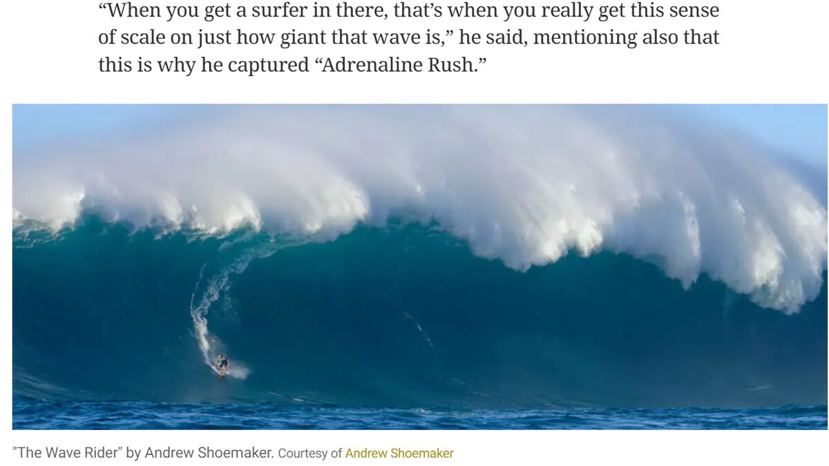 Photographer Takes Breathtaking Shots of Giant Wave ‘Jaws’ on Maui’s ...