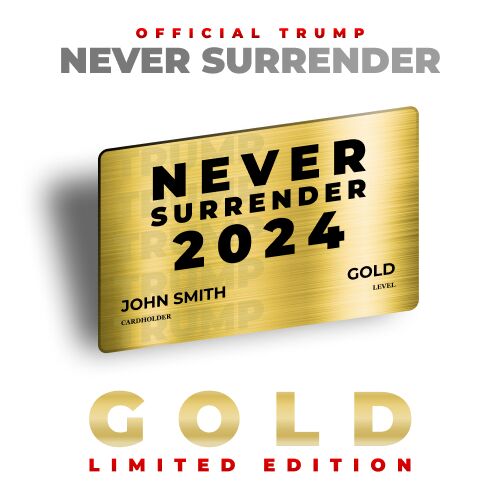 Just got my exclusive, limited edition Trump Gold Card. Get yours too ...
