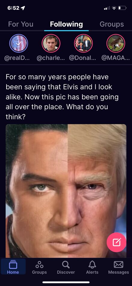 Trump’s Truth. Elvis: 'What do you think?' Trump asks his social media ...