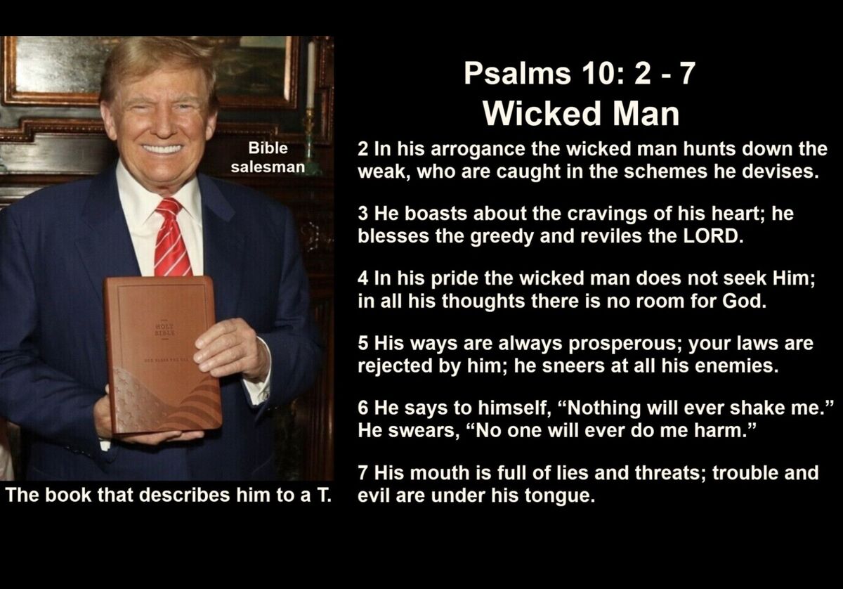 As written in scripture: A perfect example of sin, greed and avarice.