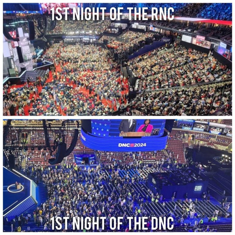 DNC is lifeless, no energy and very small crowds. RNC was jampacked: If ...