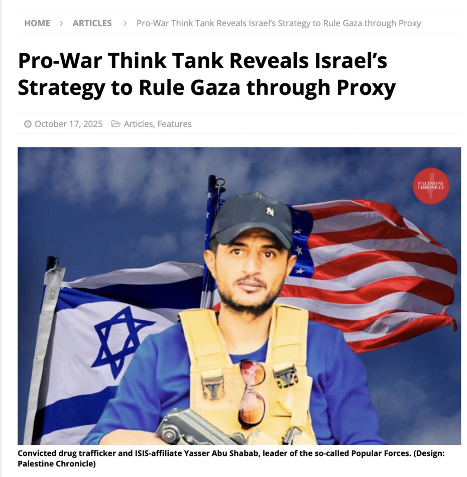 Israel has been backing ISIS style militias in Gaza: MY COMMENT ...