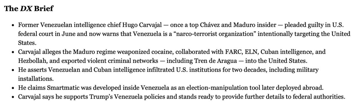 Former Maduro Spy Chief’s Letter To Trump Seeks To Expose Narco ...