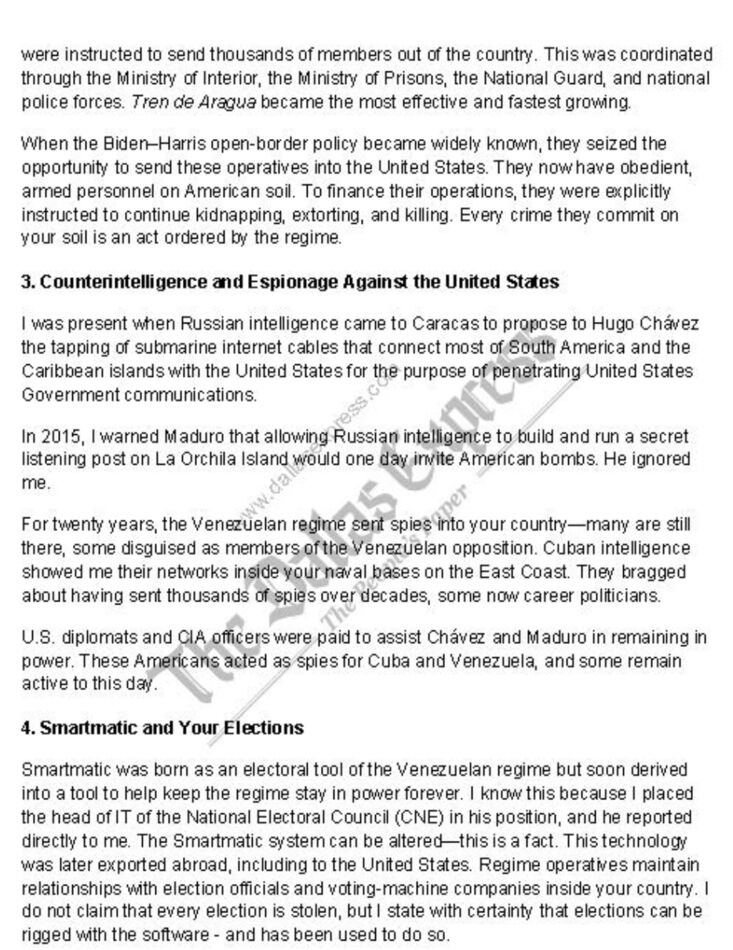 Former Maduro Spy Chief’s Letter To Trump Seeks To Expose Narco ...