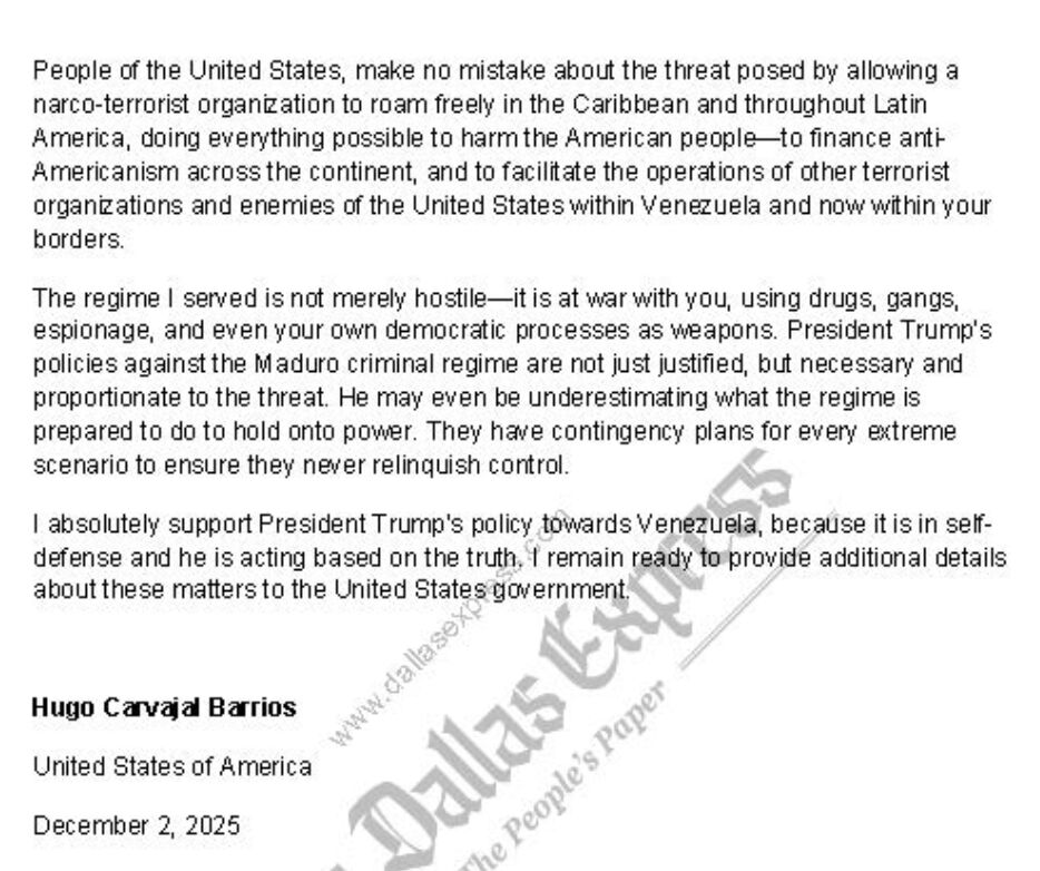 Former Maduro Spy Chief’s Letter To Trump Seeks To Expose Narco ...