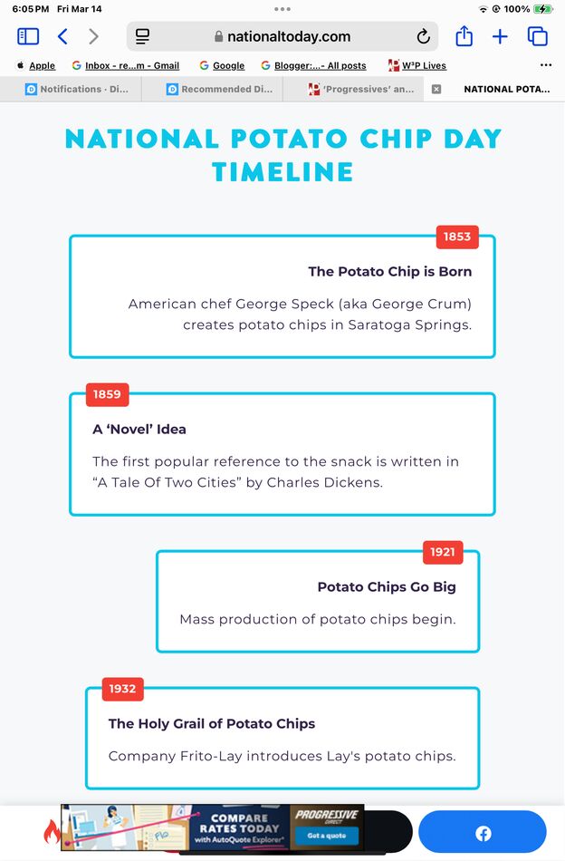 Today Is: https://nationaltoday.com/national-potato-chip-day/ National ...
