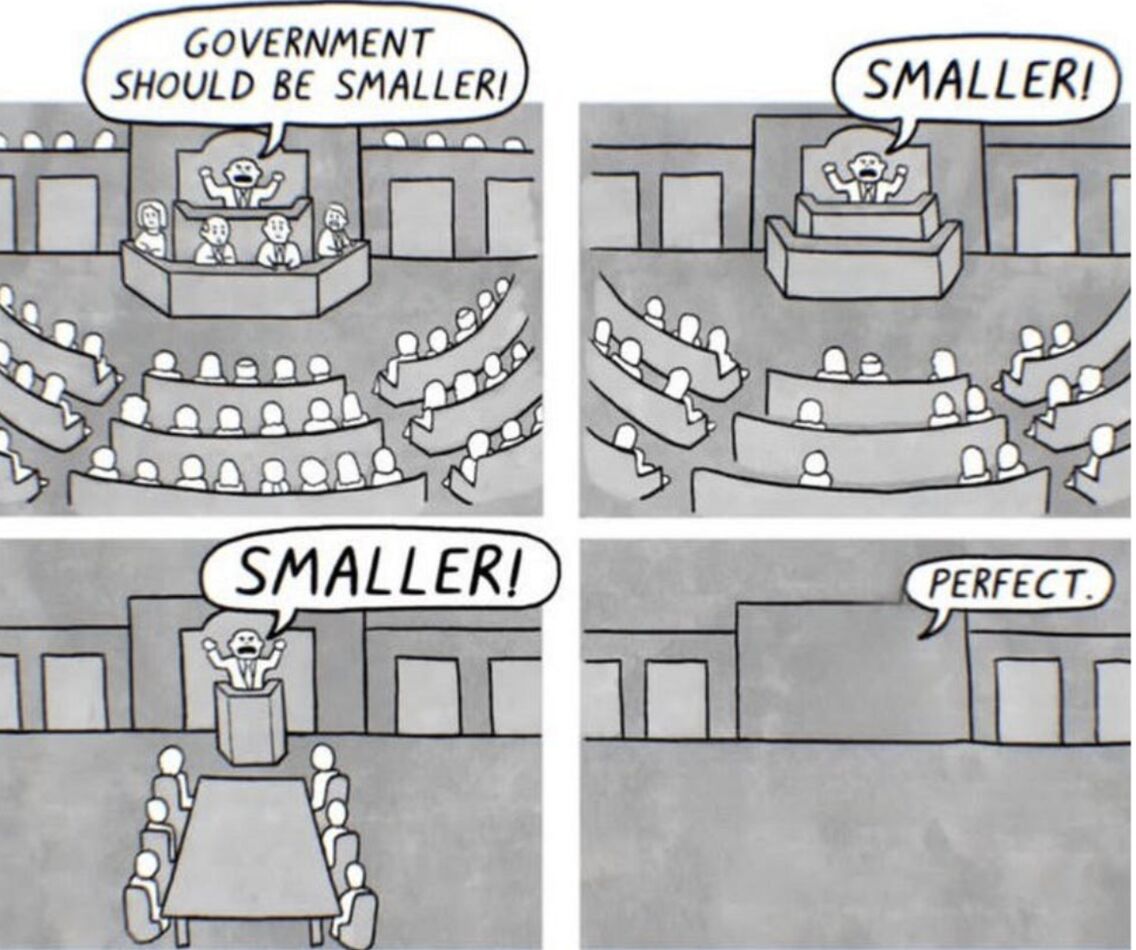 On the issue of "Small Government":