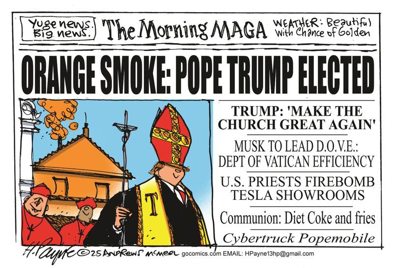 The real story, orange smoke was seen coming from the Vatican conclave ...