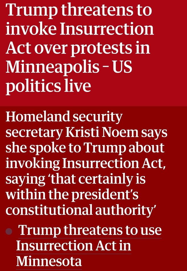 Insurrection Act imminent: As planned. They have made the opportunity ...