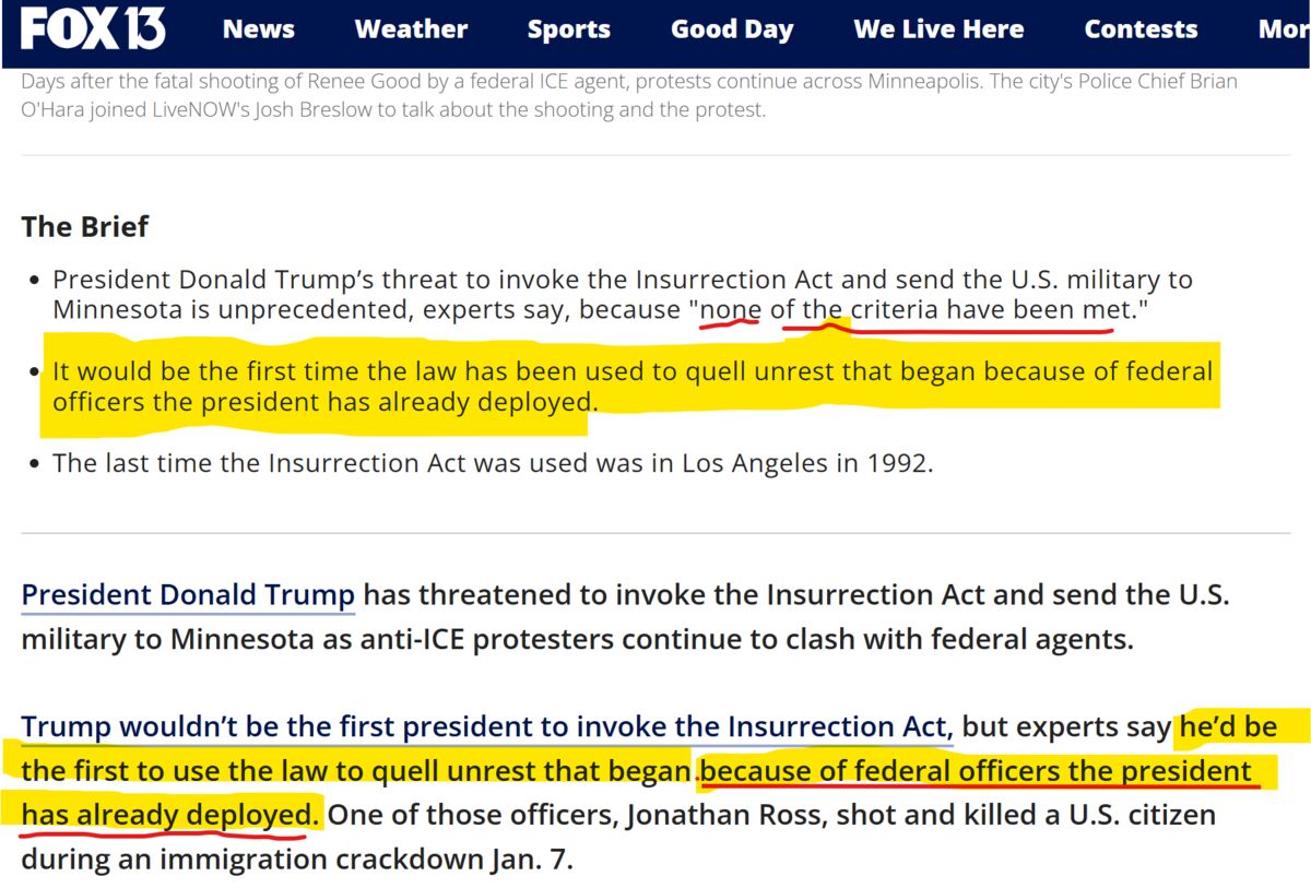 Insurrection Act imminent (Page 27): It's an attempt to PROVOKE the ...