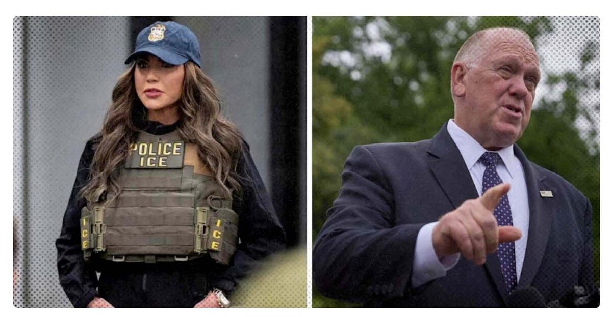 Noem on Thin Ice, Homan Dispatched for Cleanup: Noem on Thin Ice, Homan ...