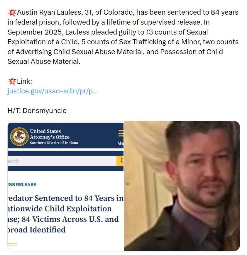 Colorado Man Sentenced to Prison in Nationwide Child Sexploitation ...
